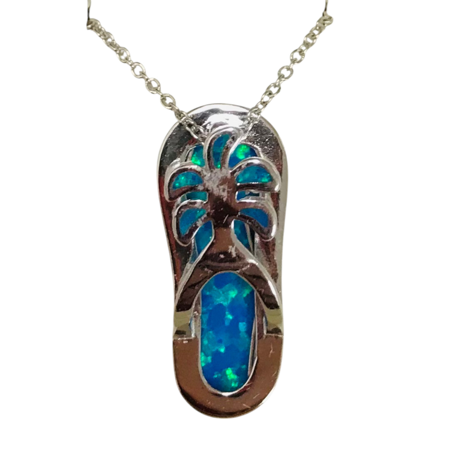 Roof Jewelers | Sterling Flip Flop Pendant w/ Chain